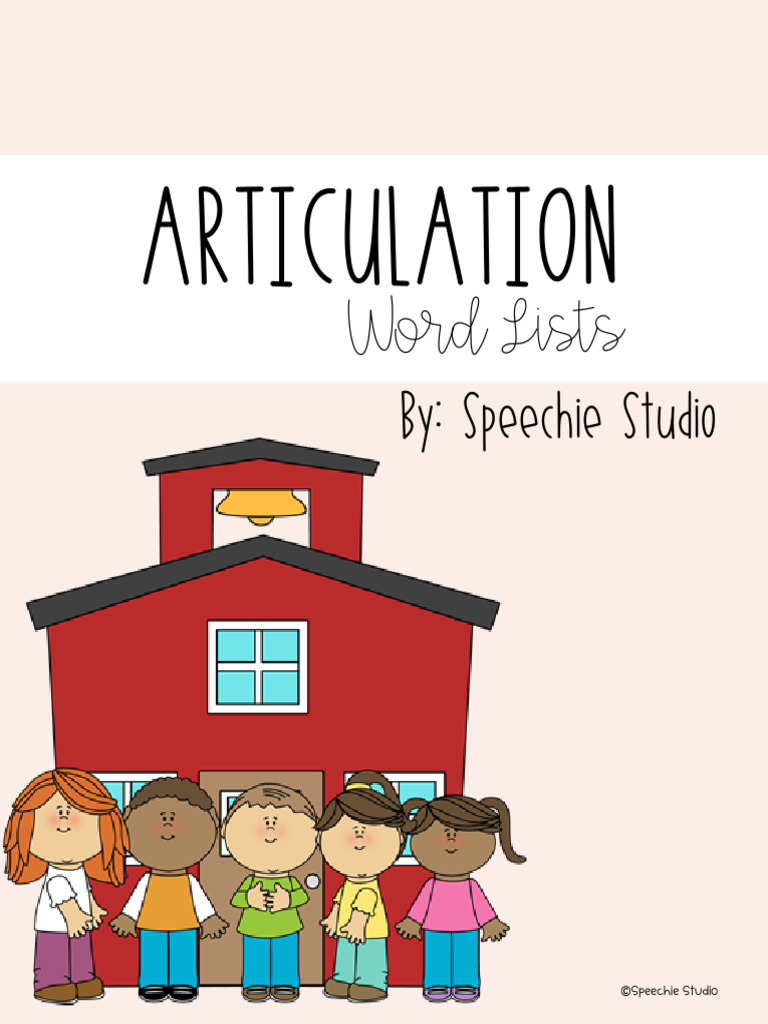 Articulation: Word Lists | PDF