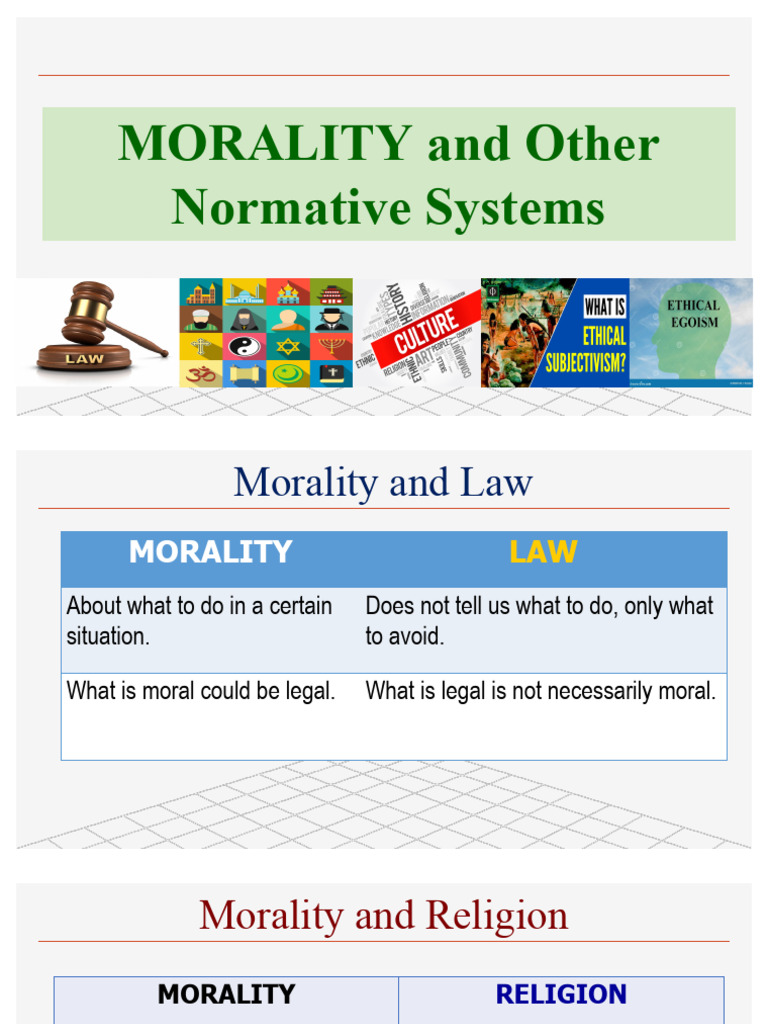Morality and Other Normative Systems | PDF