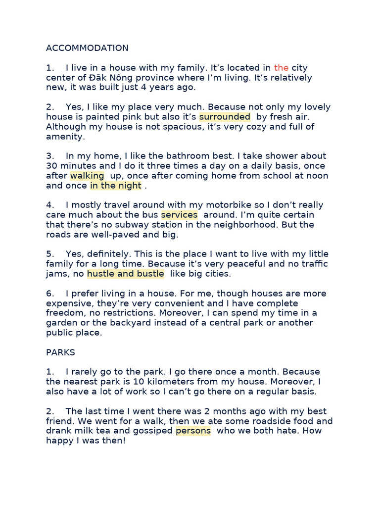 Speaking (Lesson 2) | PDF