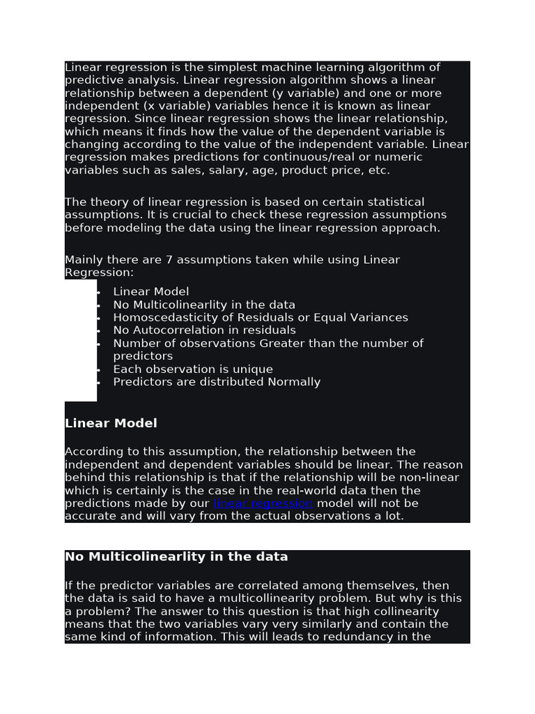 Linear Regression Is The Simplest Machine Learning Algorithm of ... Linear Regression Is The Simplest Machine Learning Algorithm of ...