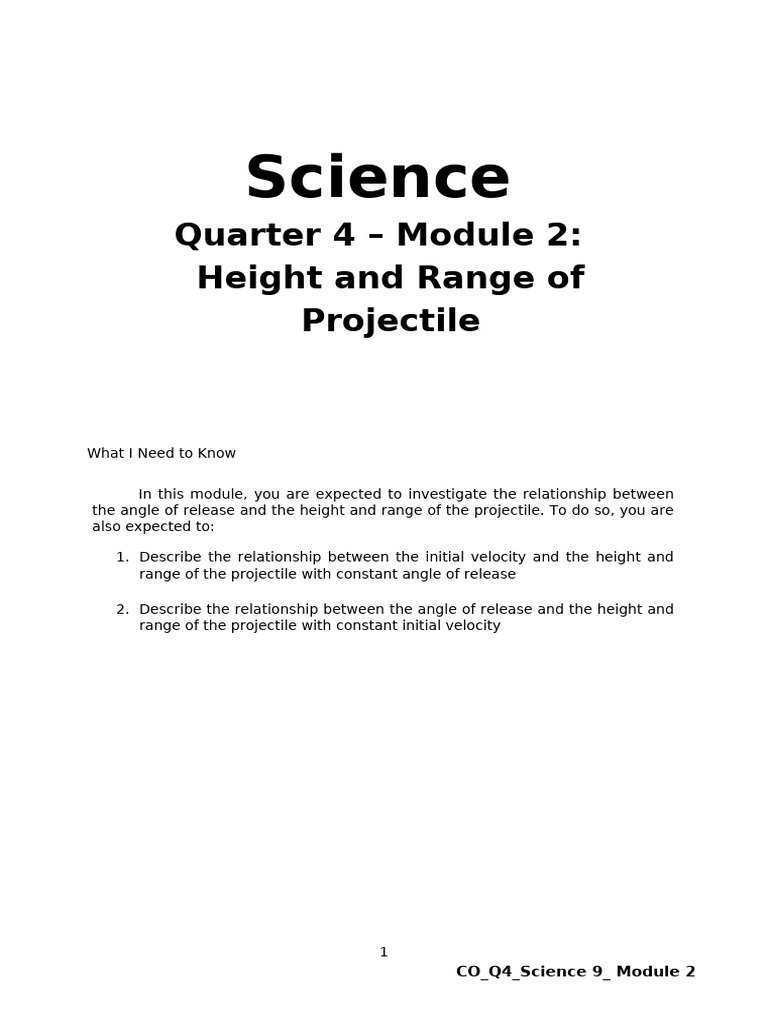 Grade9 Module 2 | PDF