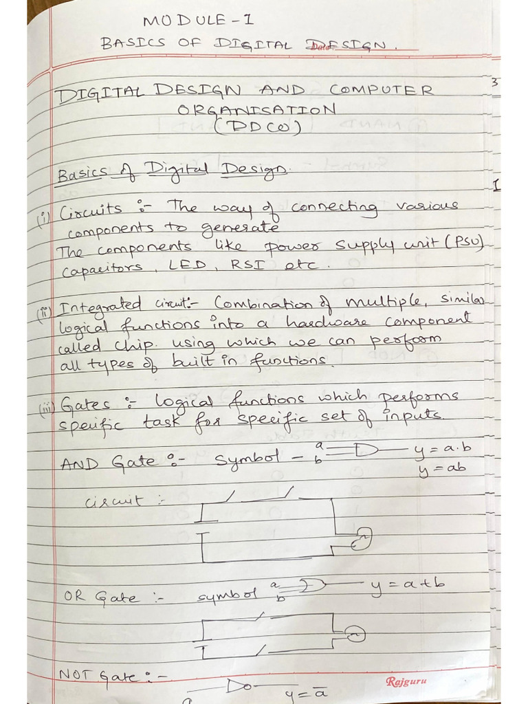 bcs302 Module1 Notes | PDF