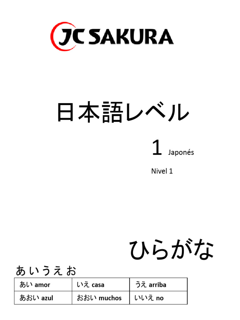 Libro de Kanas JCSAKURA | PDF Libro de Kanas JCSAKURA | PDF