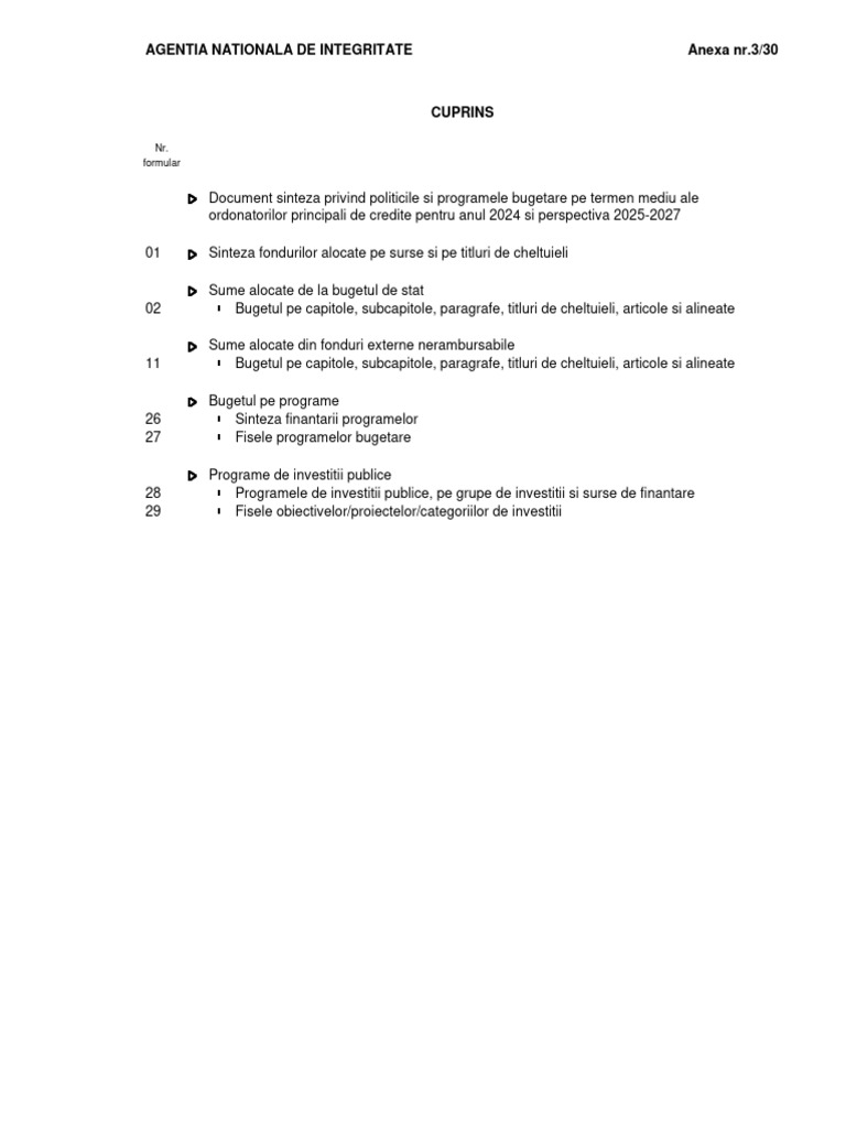 Agentia Nationala Integritate | PDF