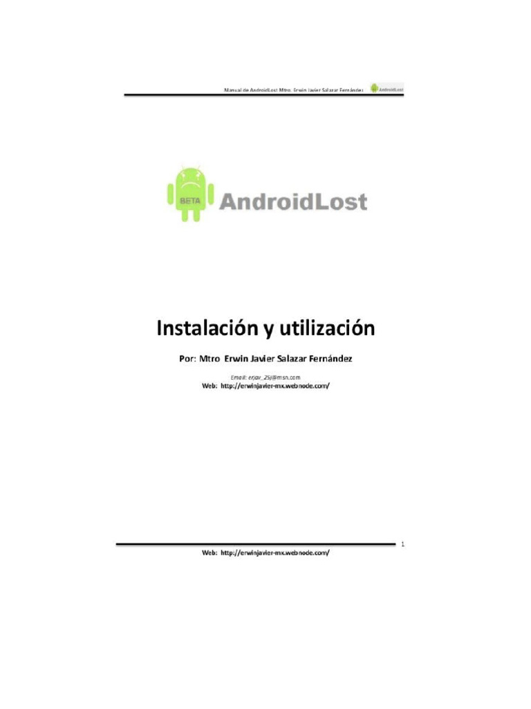 Manual Android Lost | PDF