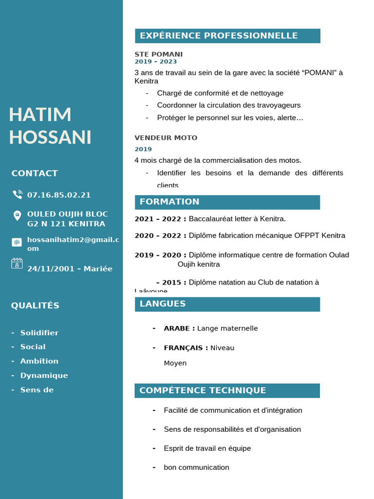 Hatim CV | PDF