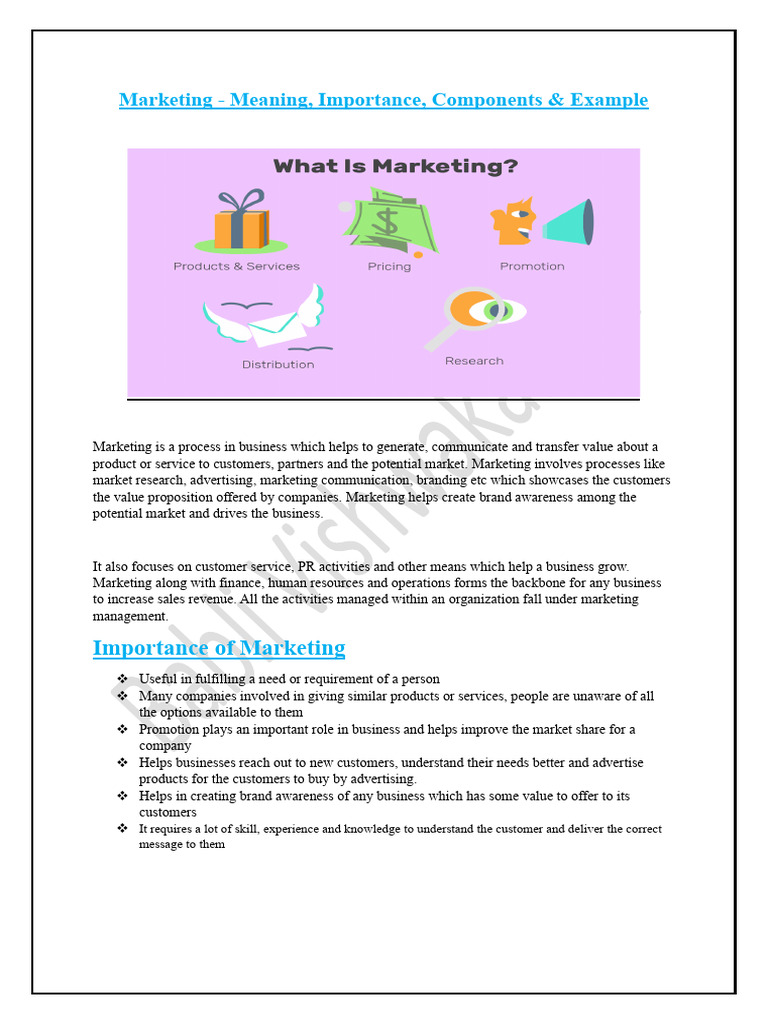 Introduction To Marketing | PDF | Marketing | Brand