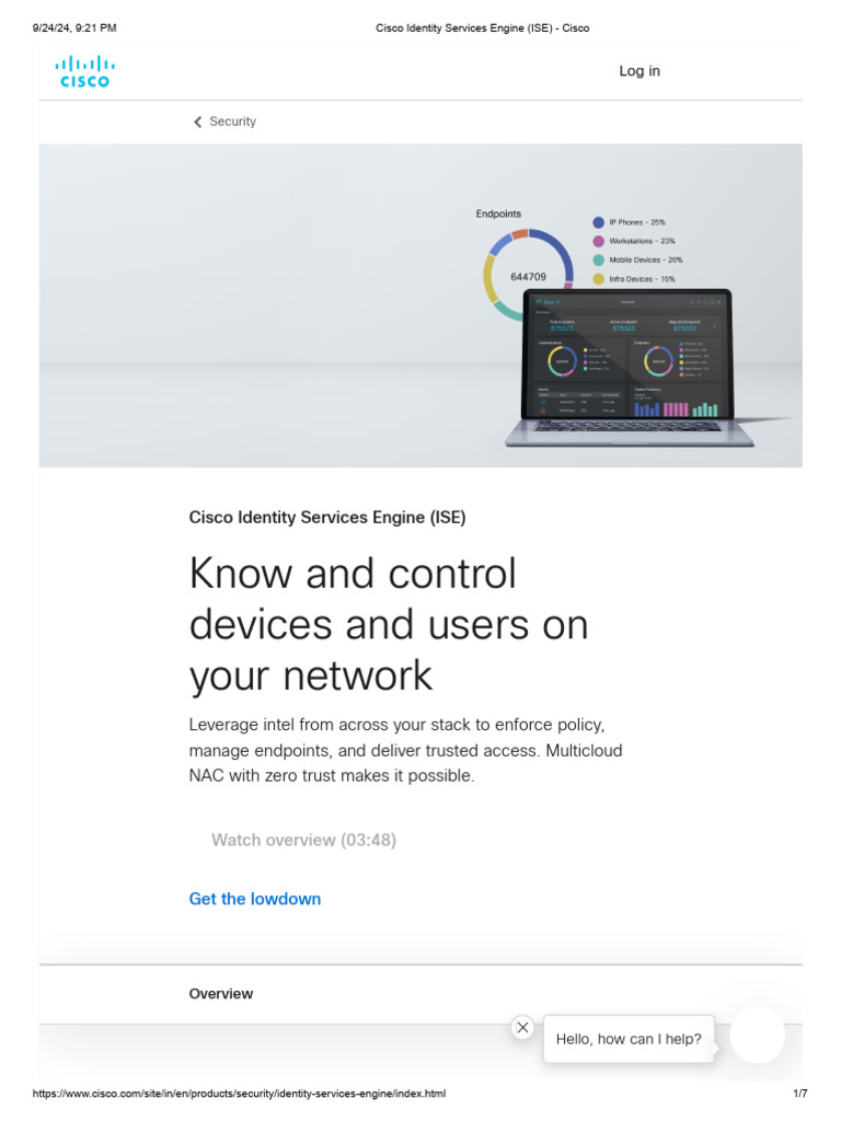 Cisco Identity Services Engine (ISE) - Cisco | PDF