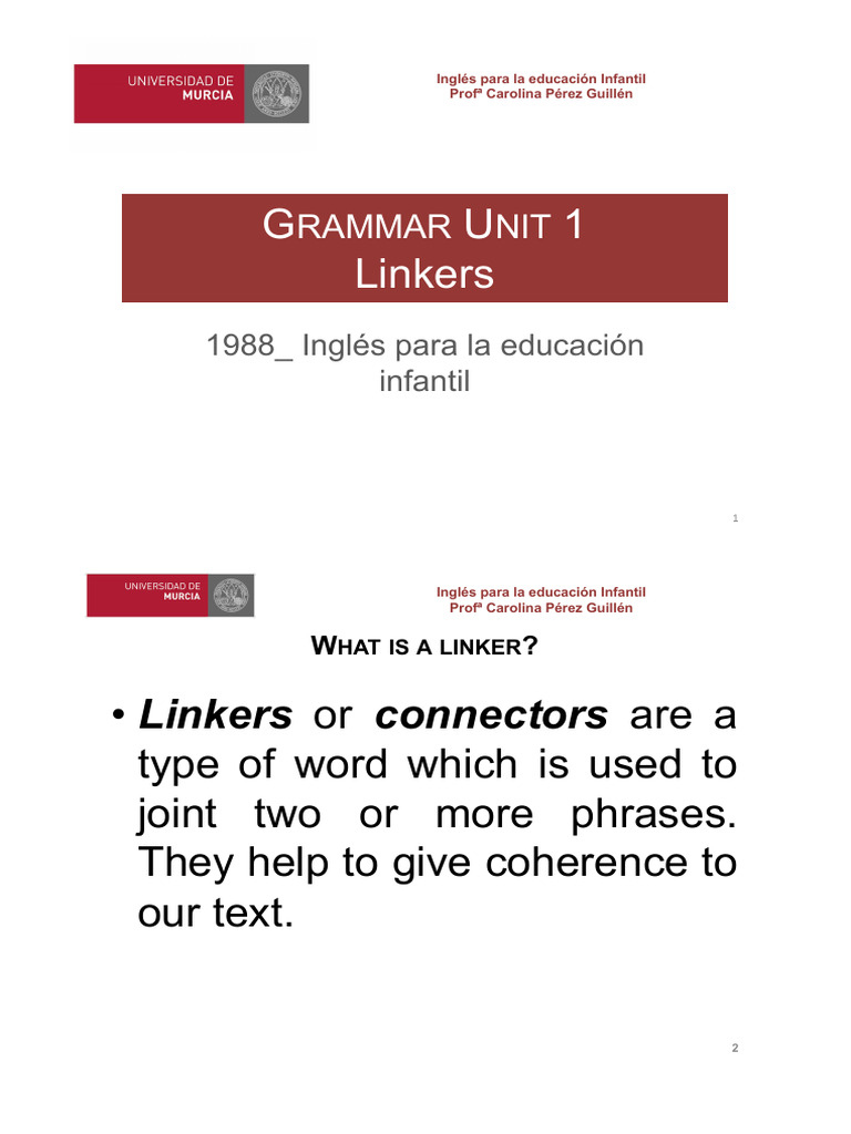 Unit 1 - Linkers | PDF