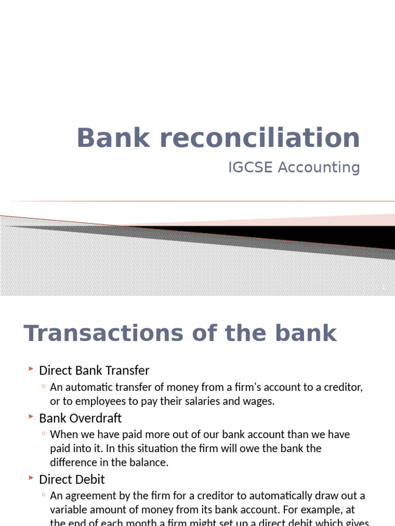 Bank Reconciliation | PDF