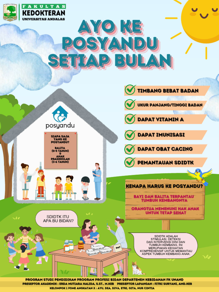 Poster Ayo Ke Posyandu | PDF