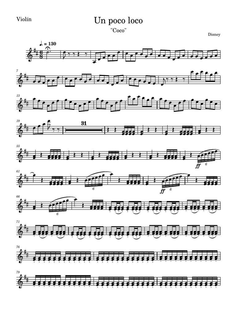 Poco Loco-Violín | PDF