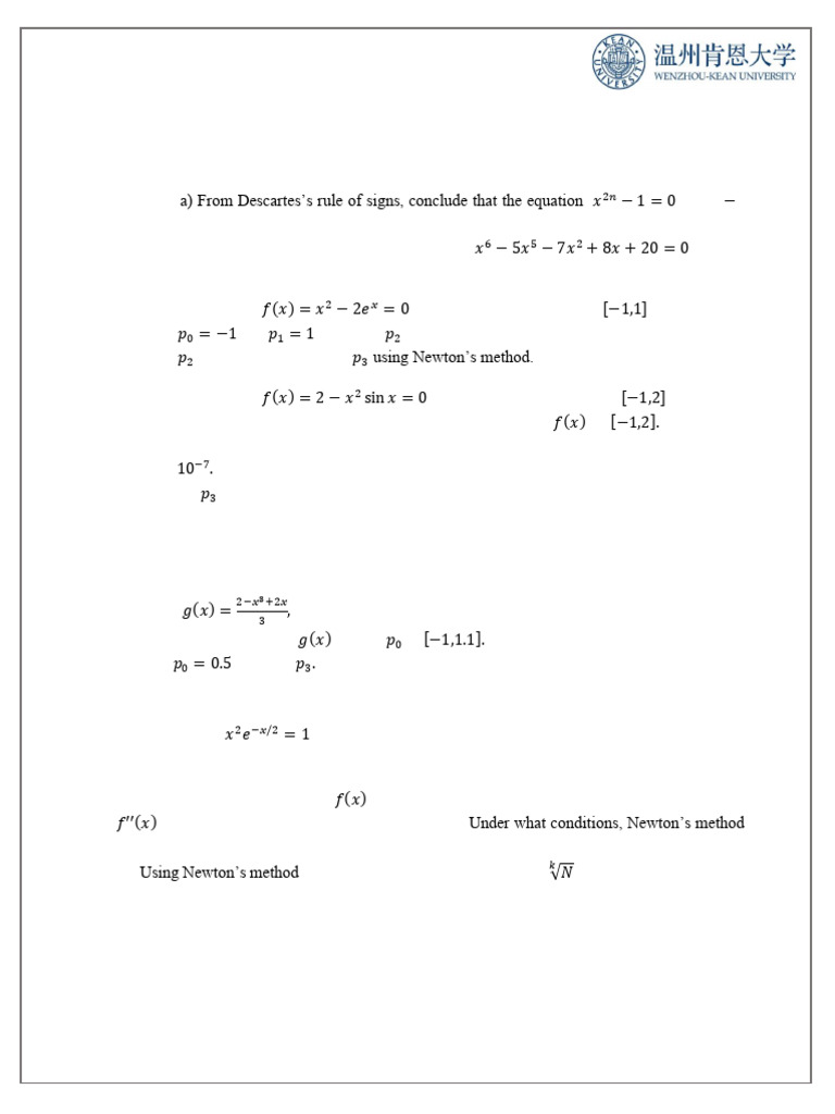 Unit 2 AS1 Solution of Nonlinear Equations | PDF