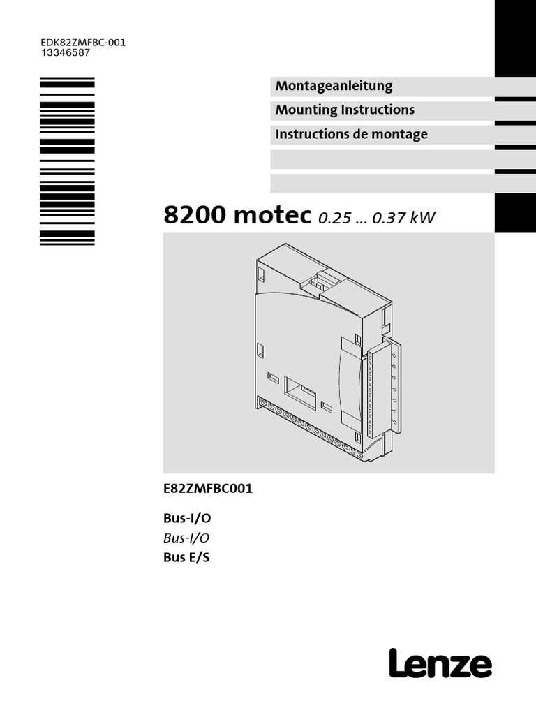 8200 Motec: Montageanleitung Mounting Instructions Instructions de ...