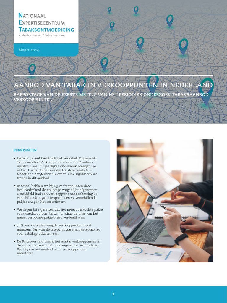 AF2151 Factsheet Aanbod Van Tabak in Verkooppunten in Nederland | PDF