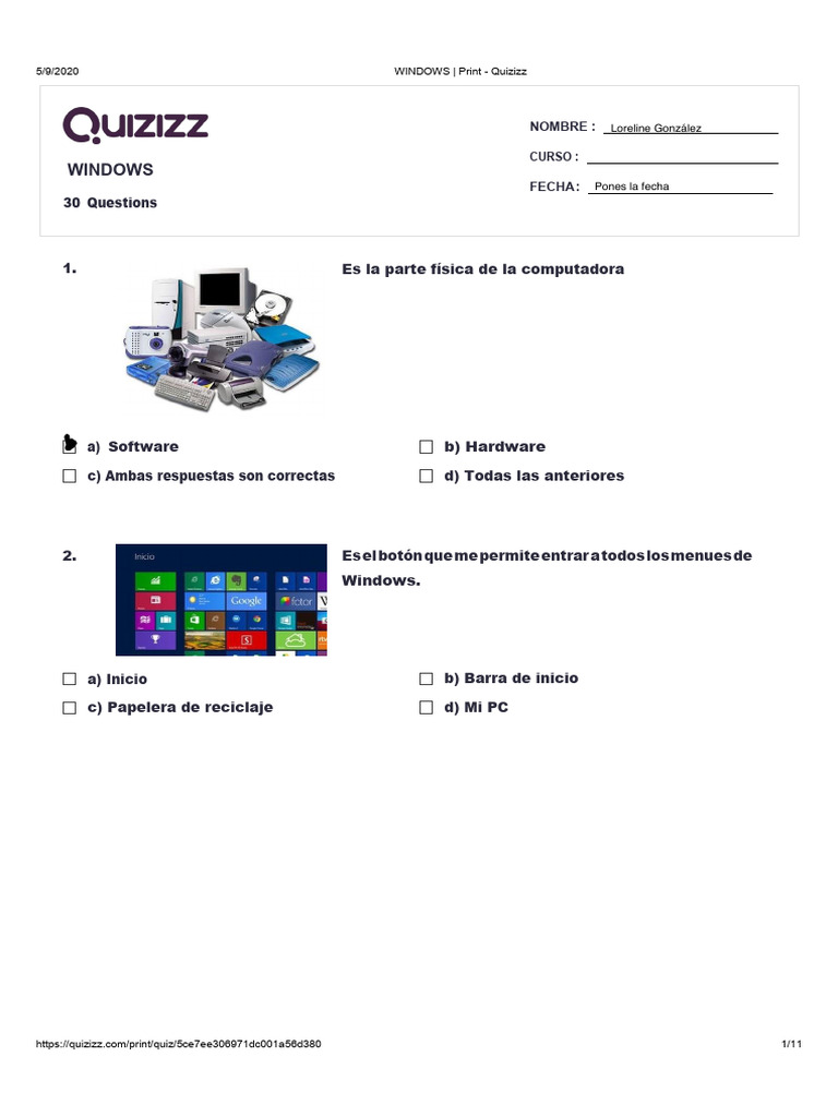Examen Windows | PDF