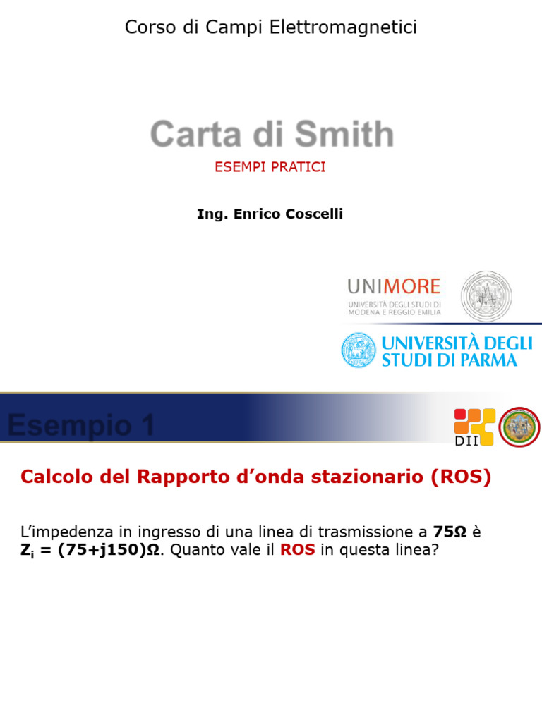 Esercizi Carta Smith | PDF