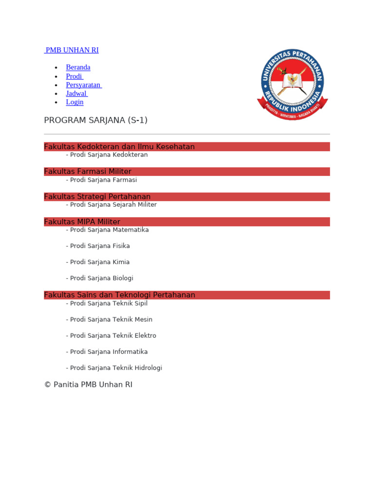 PMB Unhan Ri | PDF