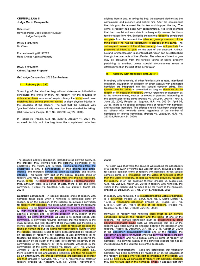 Crim2 Notes | PDF