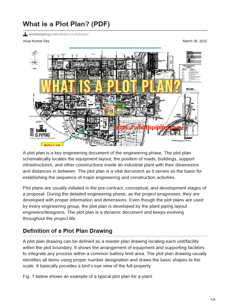 What Is A Plot Plan PDF | PDF