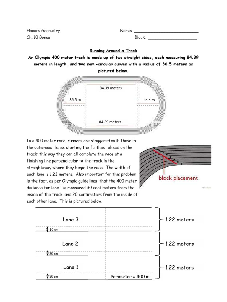 Running Around A Track | PDF