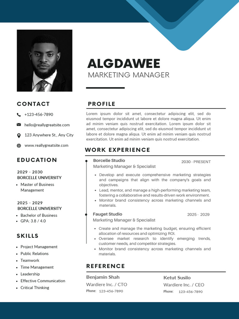 Elegant Modern Corporate CV Resume - 20240924 - 191003 - ٠٠٠٠ | PDF