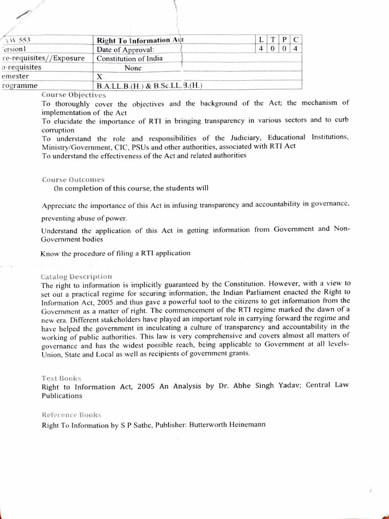 To Thoroughly Cover The Objectives and The Background of The Act The ...