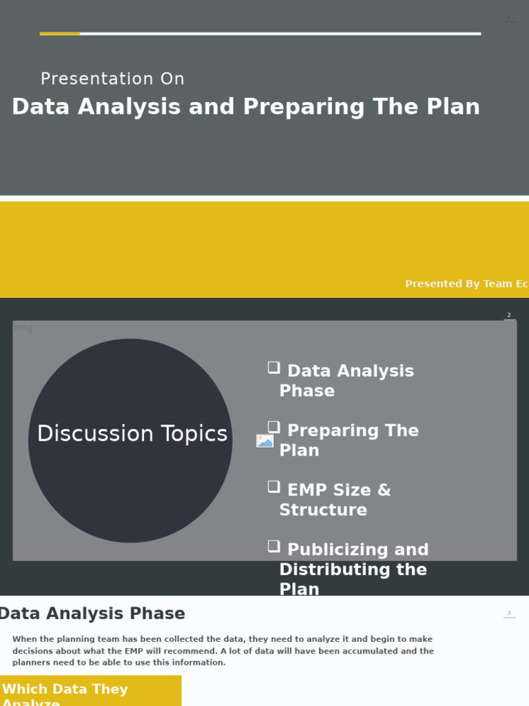 Data Analysis and Preparing The Plan | PDF | Goal | Data Analysis