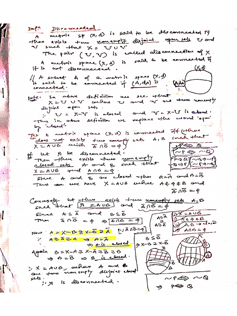 Disconnected Part 1 of Topology | PDF