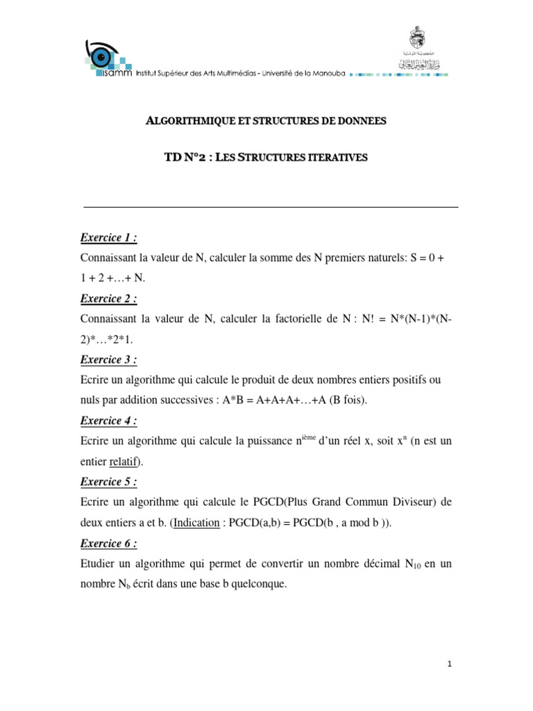 TD N°2 Boucles2020-2021 | PDF