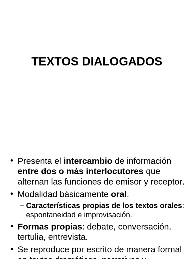 Textos Dialogados | PDF