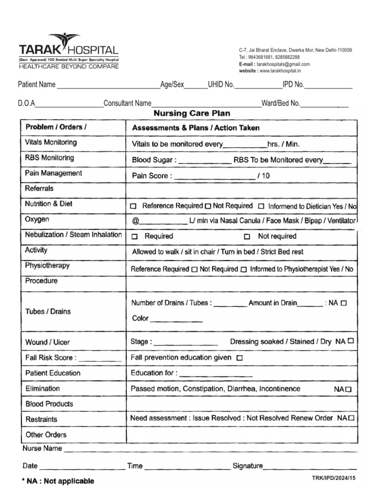 Nursing Care Plan | PDF