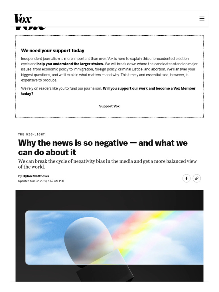 Negativity Bias - Why We Can't Look Away From Bad News, According To ...