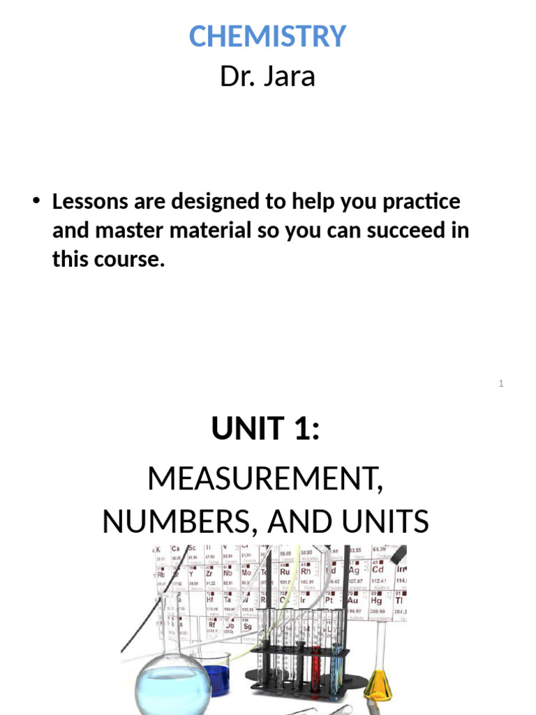 Chem Notes 23-24 - Unit 1 - Measurement | PDF