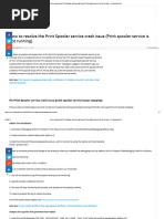 Restarting Print Spooler in Windows 10/11 | PDF | Computing Platforms ...