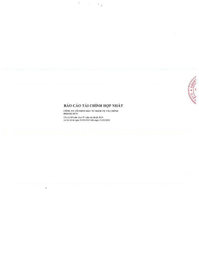 TCH - BCTC Quy 4 2023 Hop Nhat | PDF