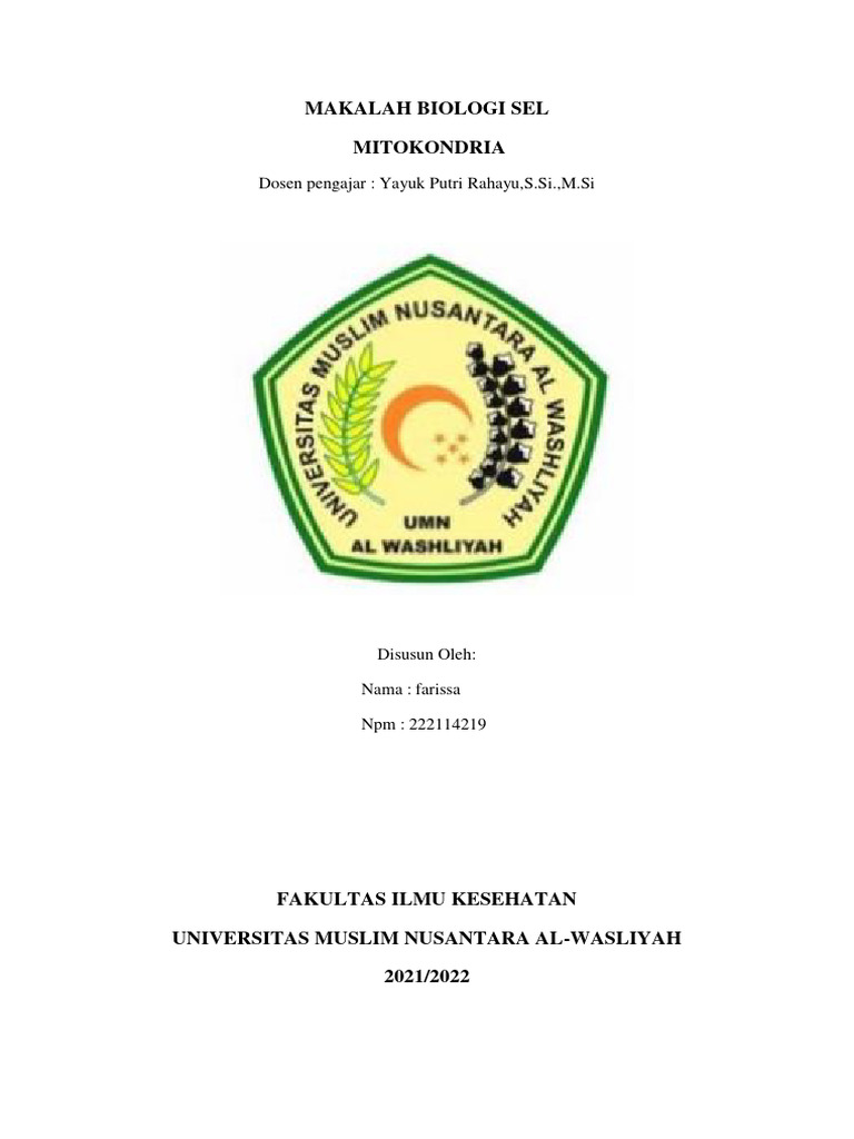 Makalah Biologi Sel | PDF