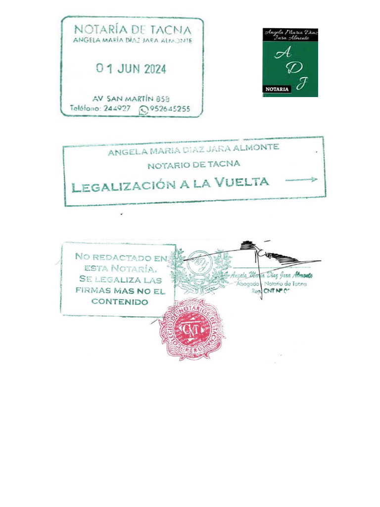 SELLOS NOTARIA | PDF