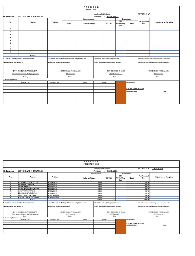 Basketball Payroll | PDF
