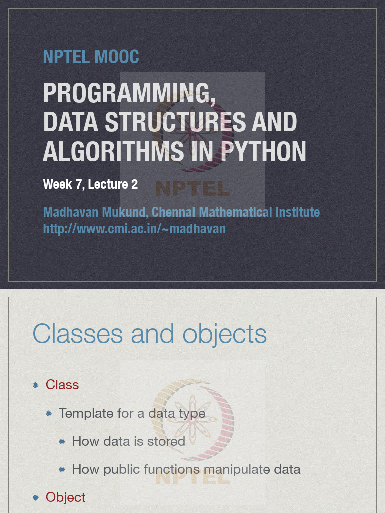 Python Week7 Lecture2 Handout | PDF