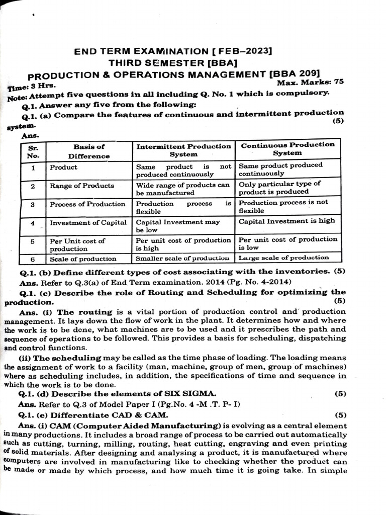 Pom 2023 Paper | PDF