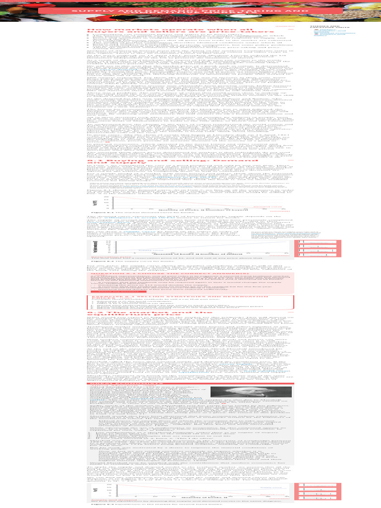 Supply and Demand in Competitive Markets | PDF | Auction | Supply And ...