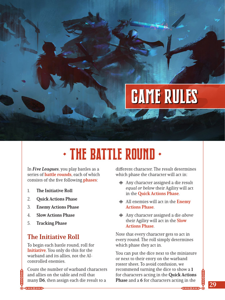 Five Leagues Combat Rules | PDF