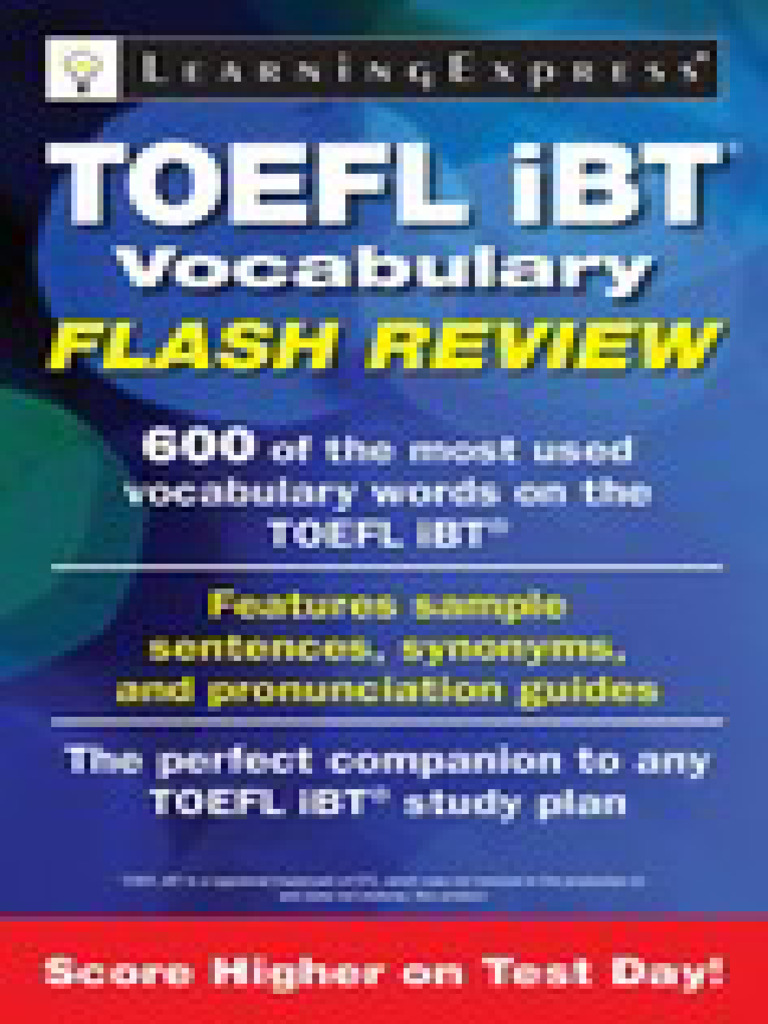TOEFL Ibt Vocabulary Flash Review | PDF
