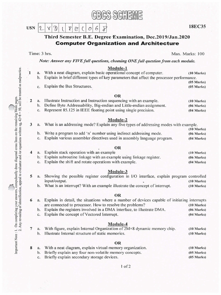 18EC35 Prof - Shree Gouri | PDF