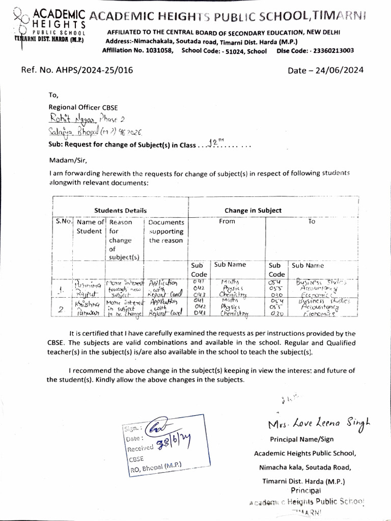 Subject Change | PDF