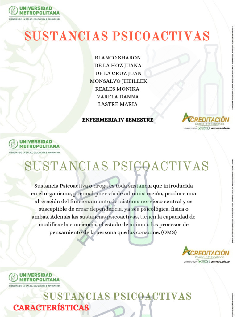 Sustancias Psicoactivas | PDF | Drogas Psicoactivas | Relaciones personales, crianza y ...