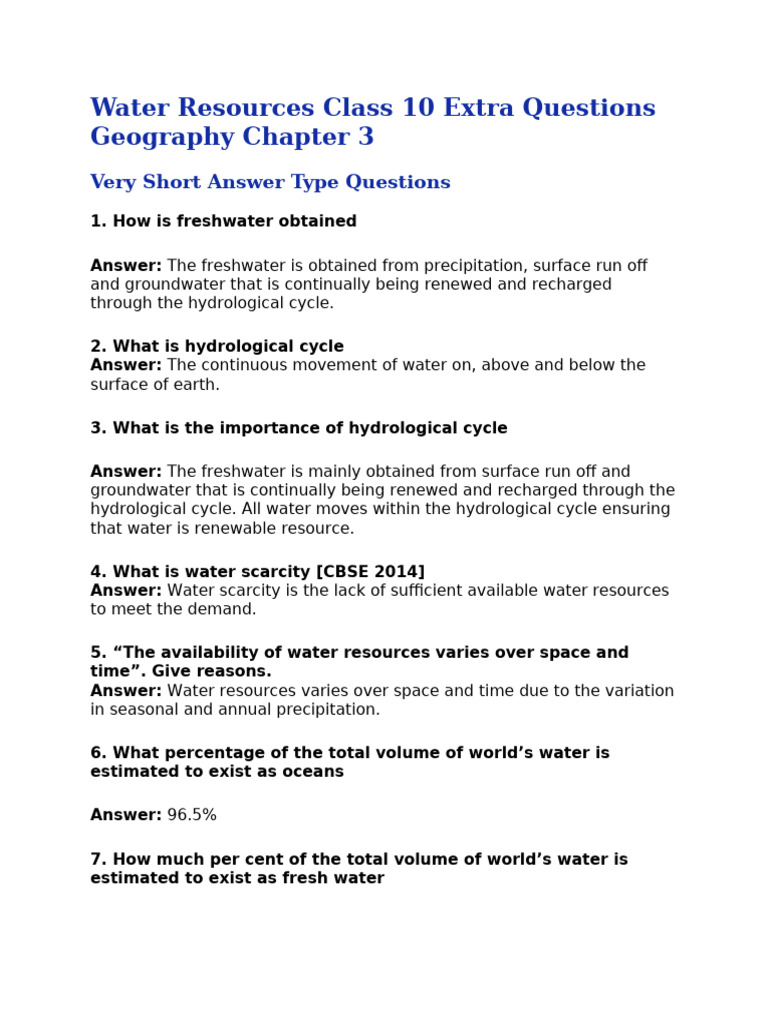 Cls 10 TH Geo CH 3 | PDF