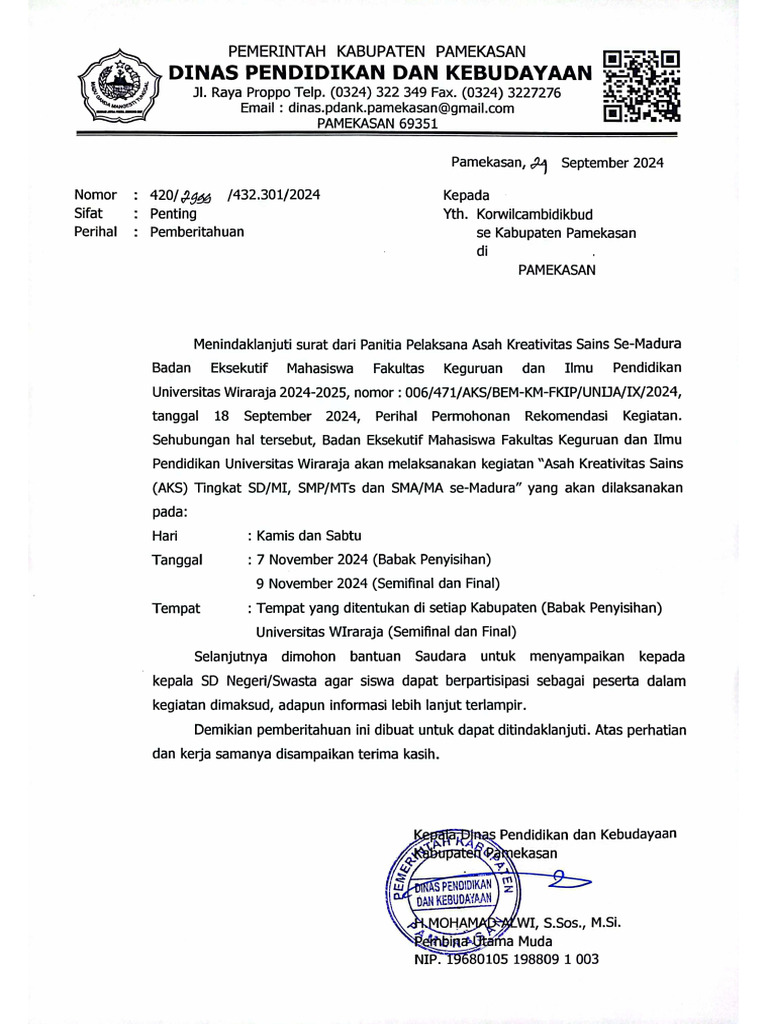 Pemberitahuan AKS | PDF