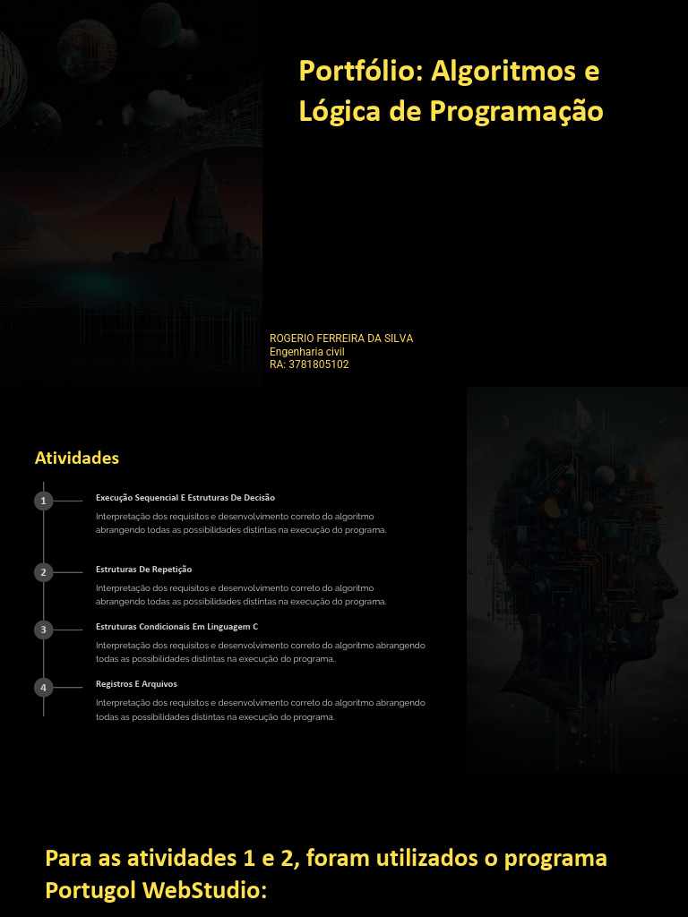 Portifolio - Algoritmos e Logica de Programacao | PDF